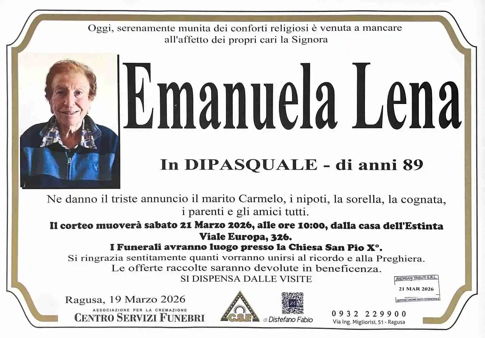 Funer24 - Lena Emanuela Ragusa (RG)