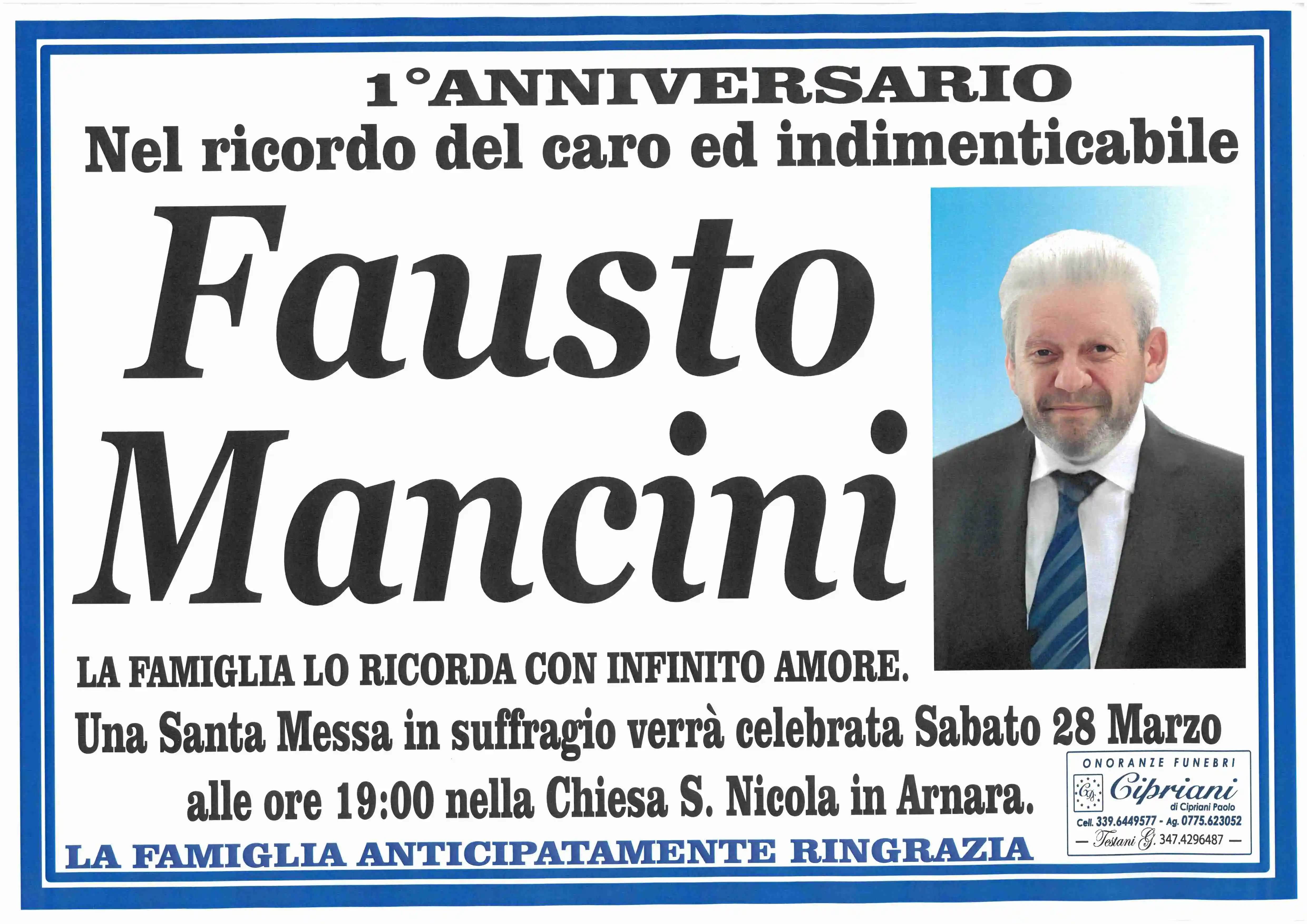 Funerali e annunci funebri a | Fausto Mancini - Funer24