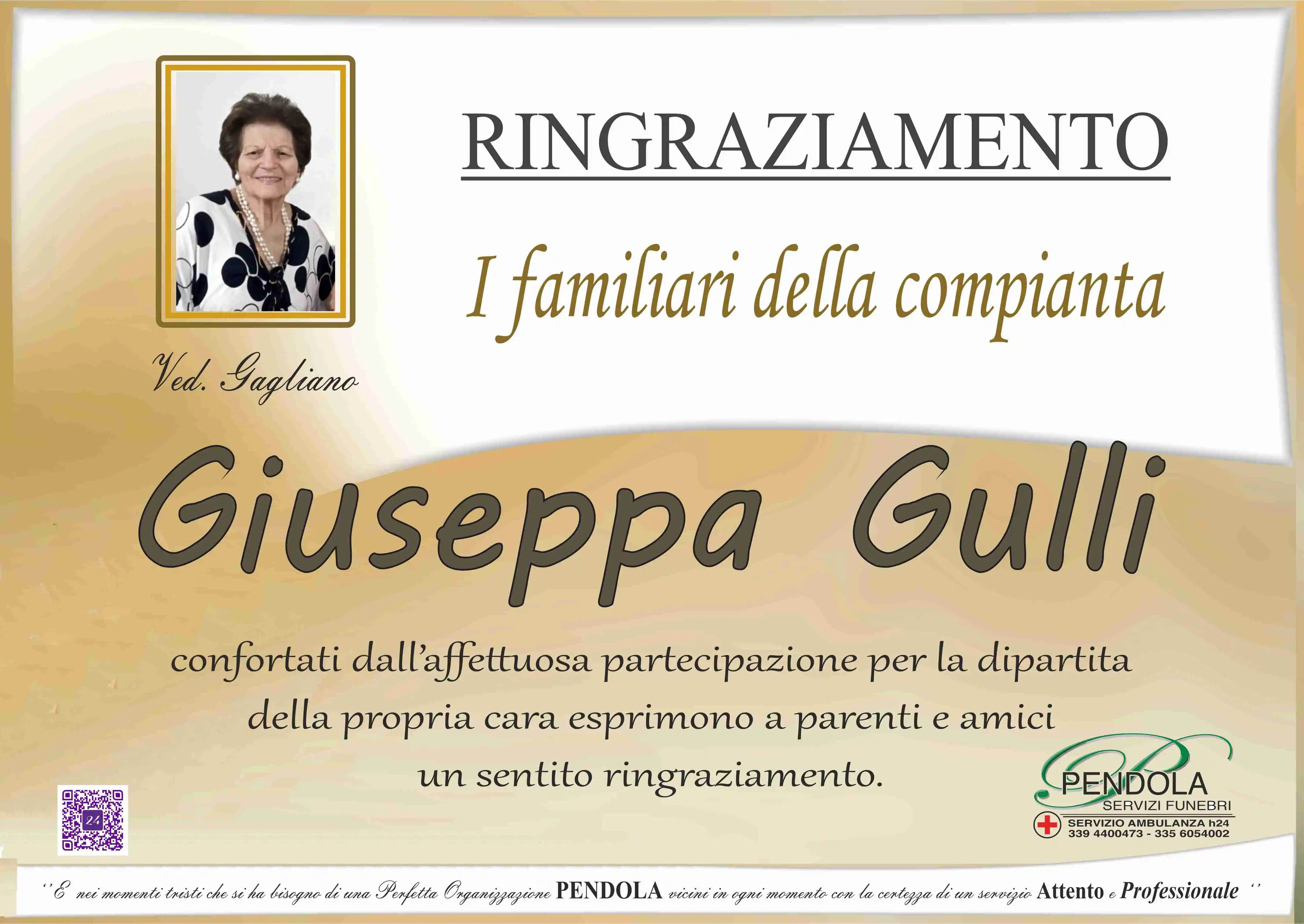Funerali e annunci funebri a Menfi | Gulli Giuseppa - Funer24
