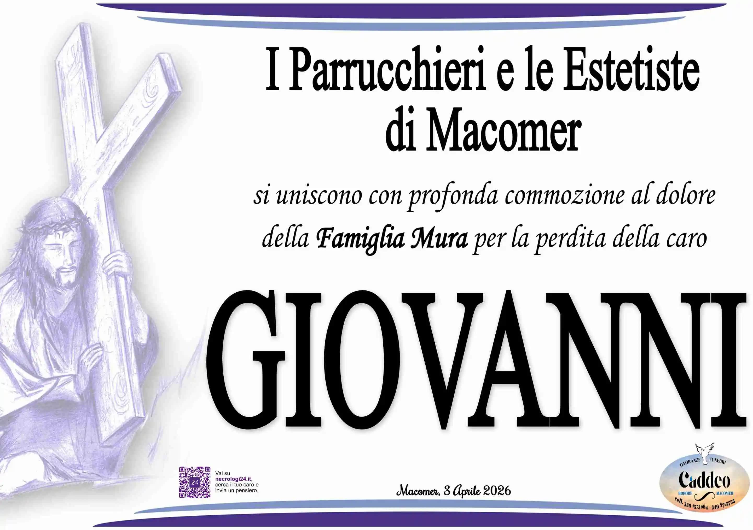 Funerali e annunci funebri a Macomer | Giovanni Mura - Funer24