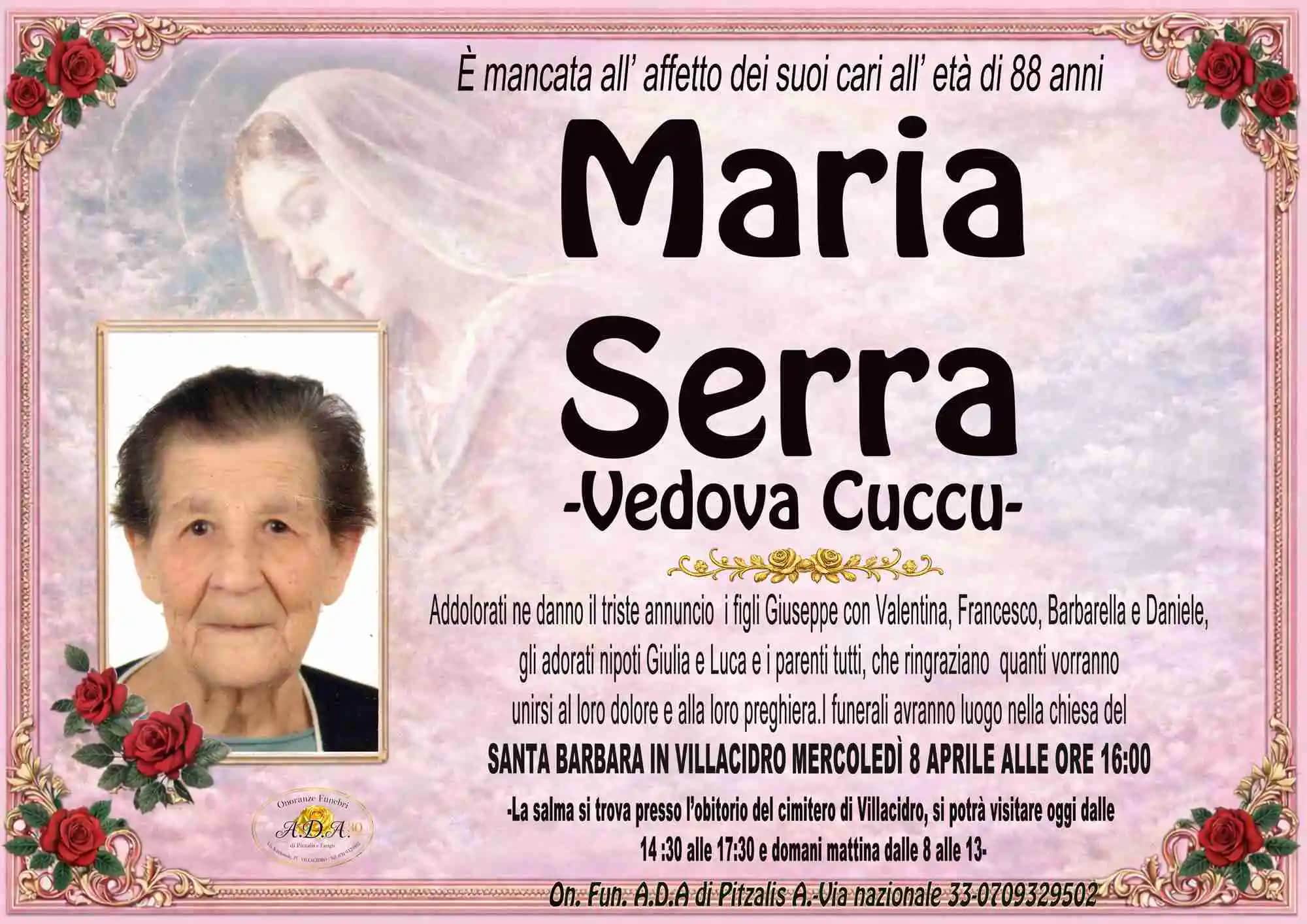 Funer24 - Maria Serra Villacidro (SU)