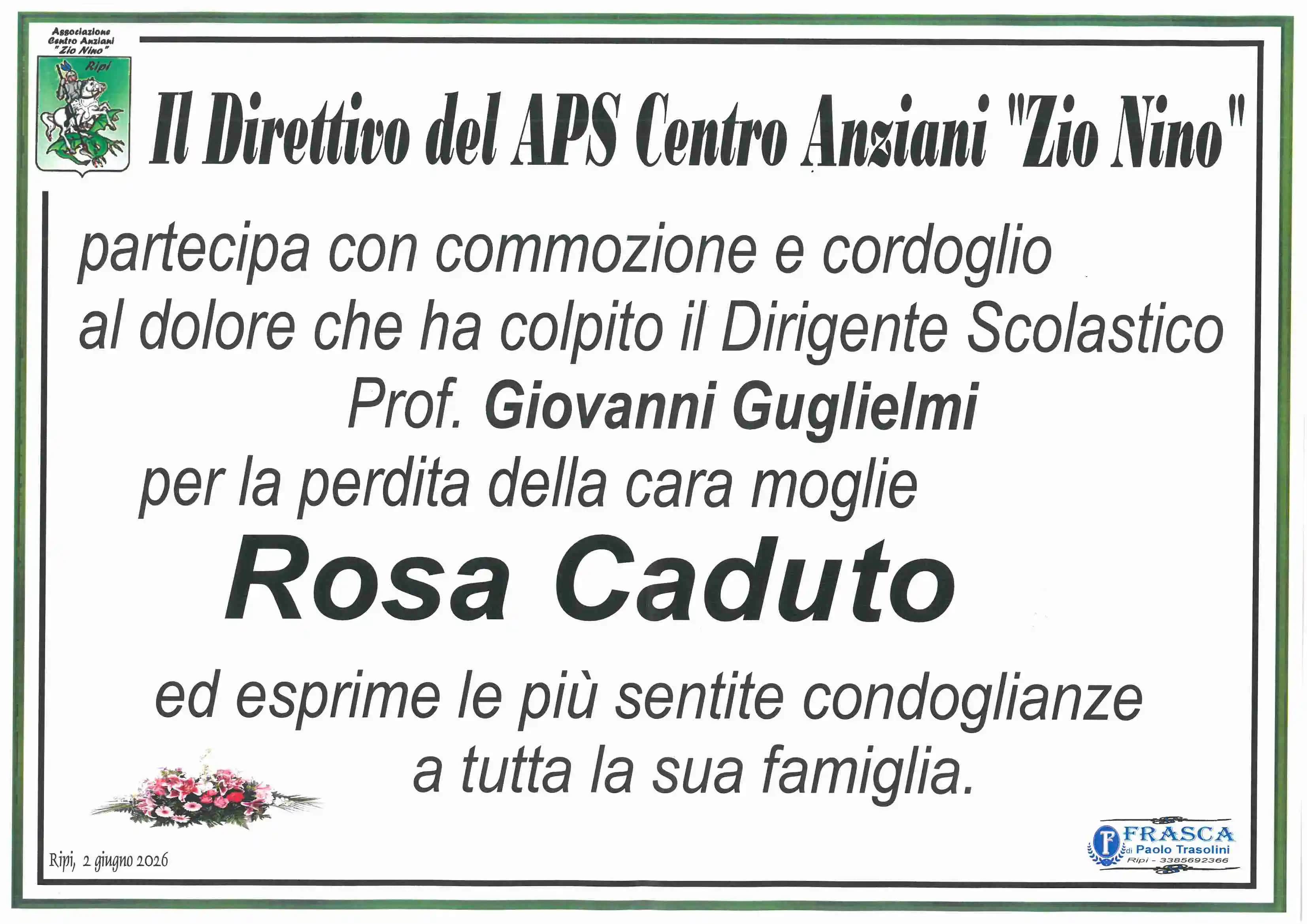 Funerali e annunci funebri a Ripi | Rosa Caduto - Funer24