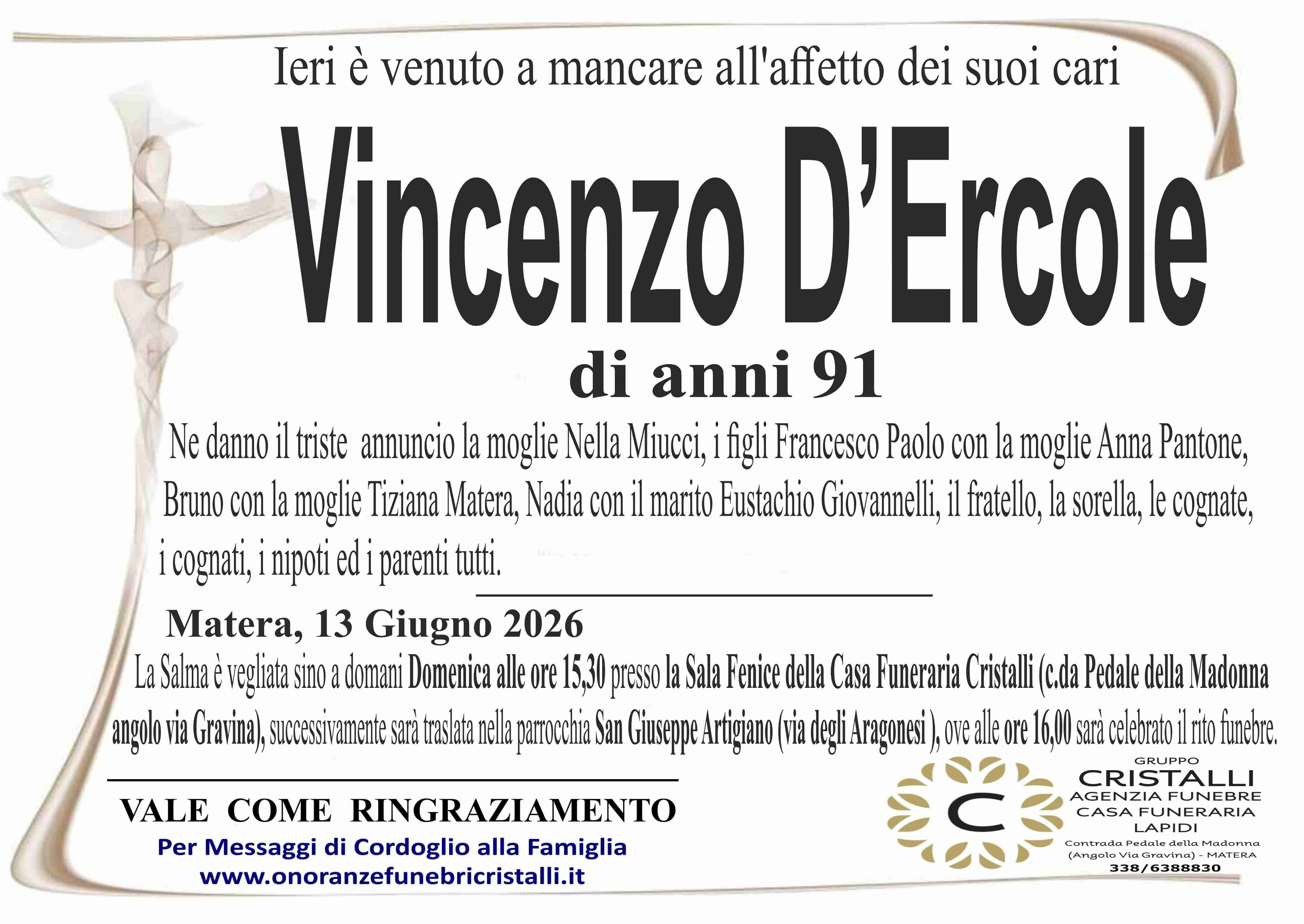 Funer24 - Vincenzo D'Ercole Matera (MT)