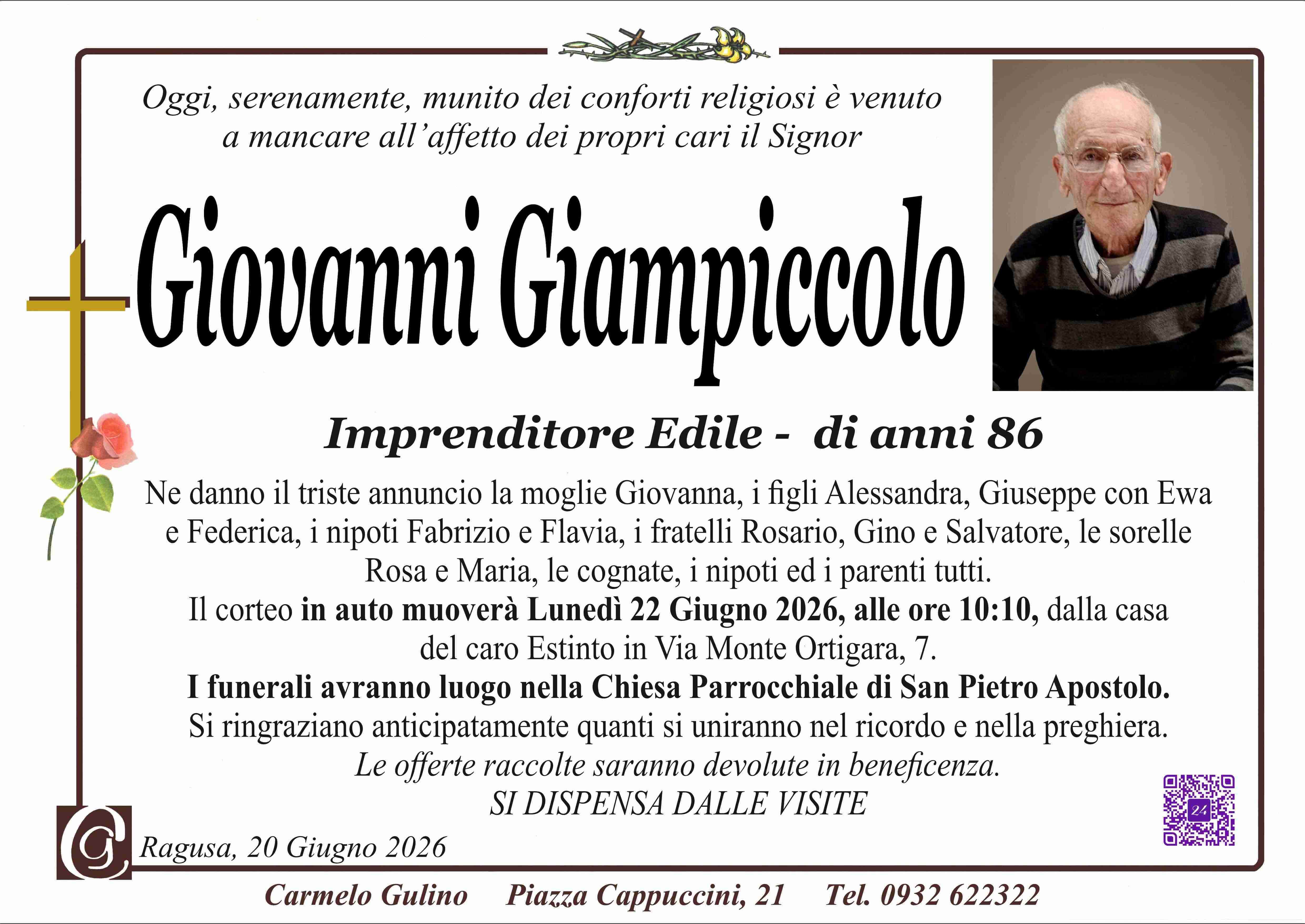Funer24 - Giovanni Giampiccolo Ragusa (RG)
