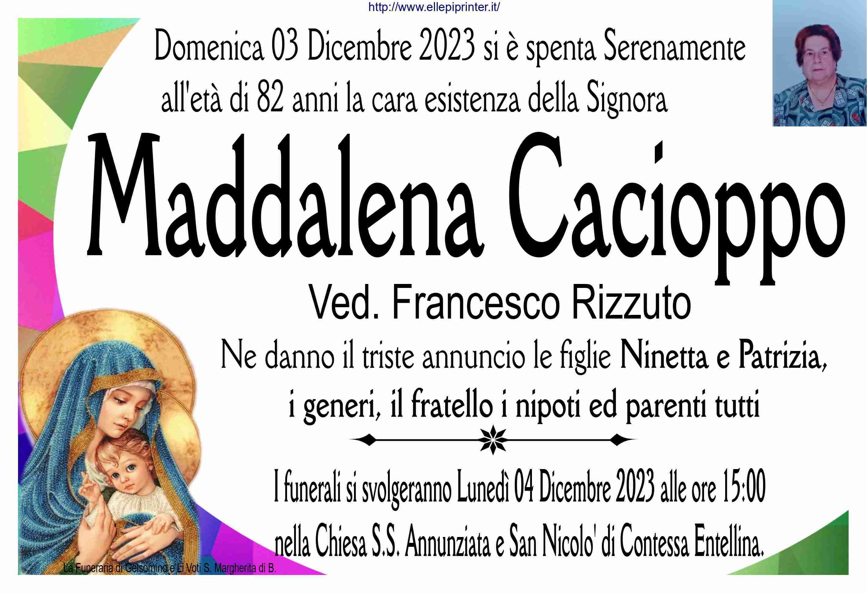 Funer24 - Maddalena Cacioppo Contessa Entellina (PA)
