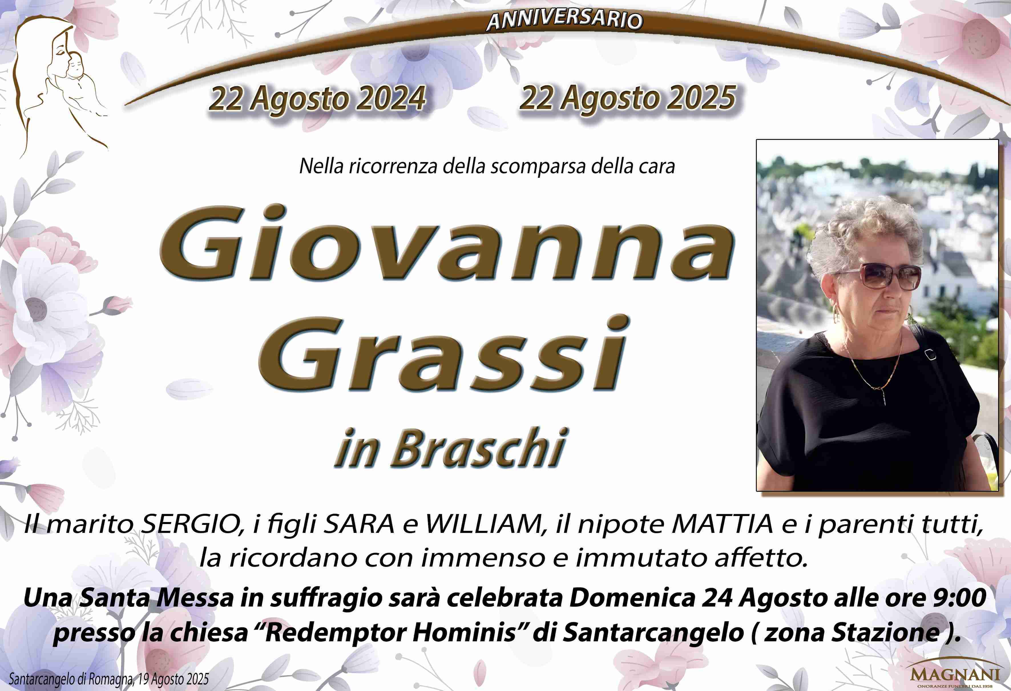 Funerali e annunci funebri a Santarcangelo di Romagna | Giovanna Grassi ...
