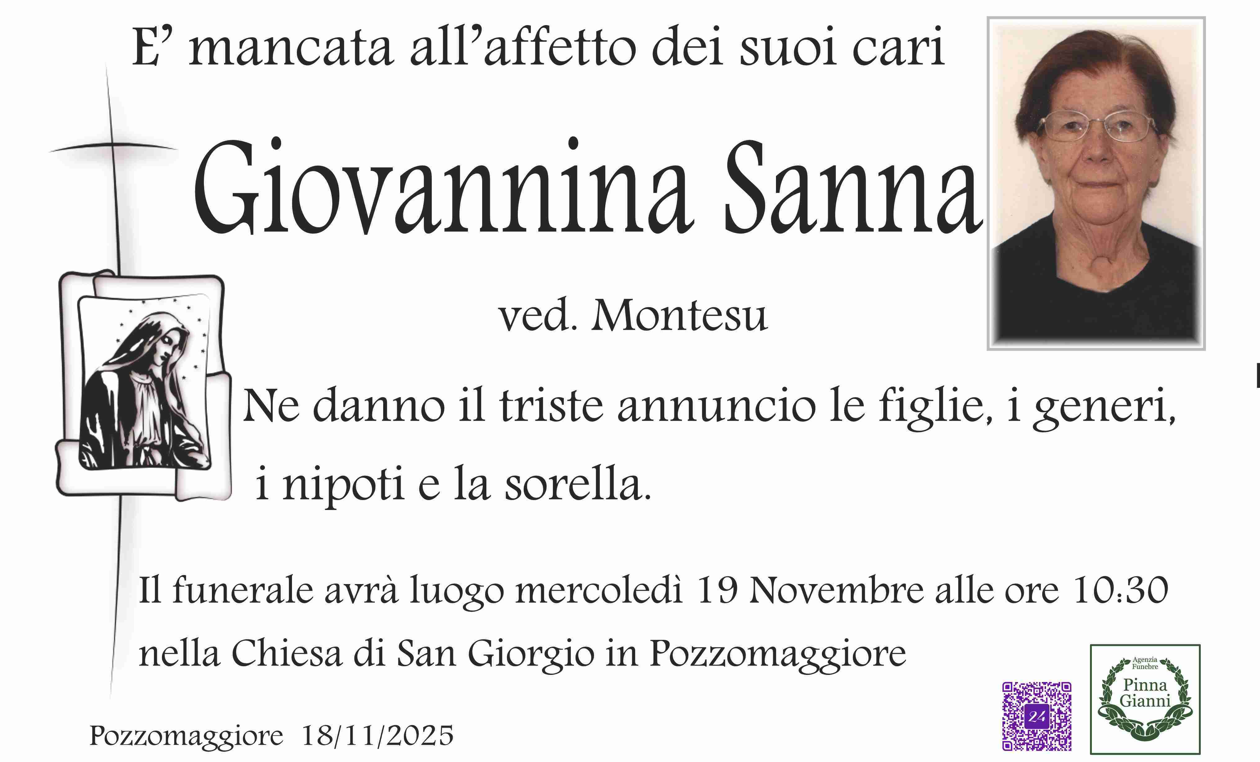 Funer24 - Giovannina Sanna Pozzomaggiore (SS)