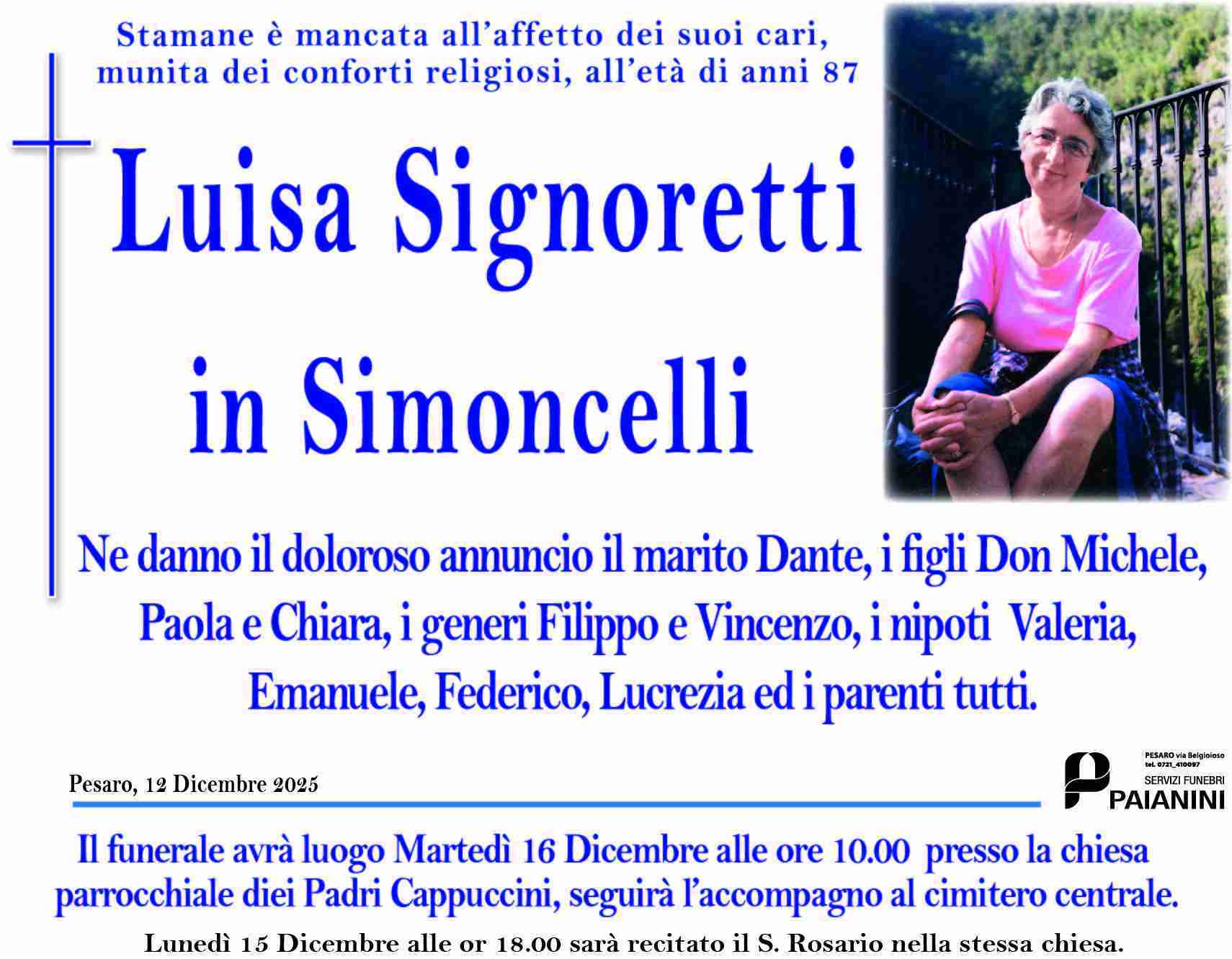Funer24 - Luisa Signoretti Pesaro (PU)