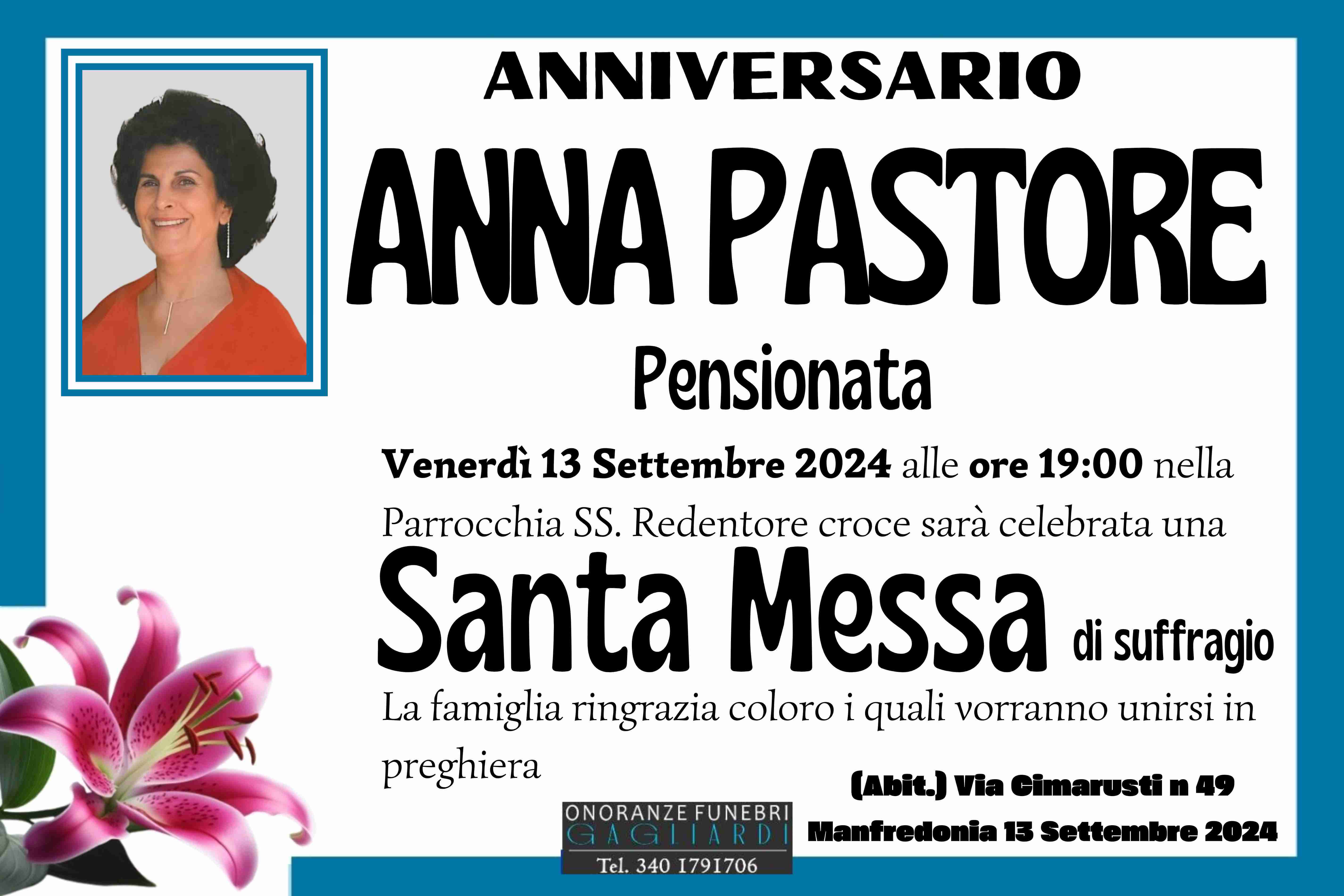 Funerali e annunci funebri a Manfredonia | Anna Pastore - Funer24