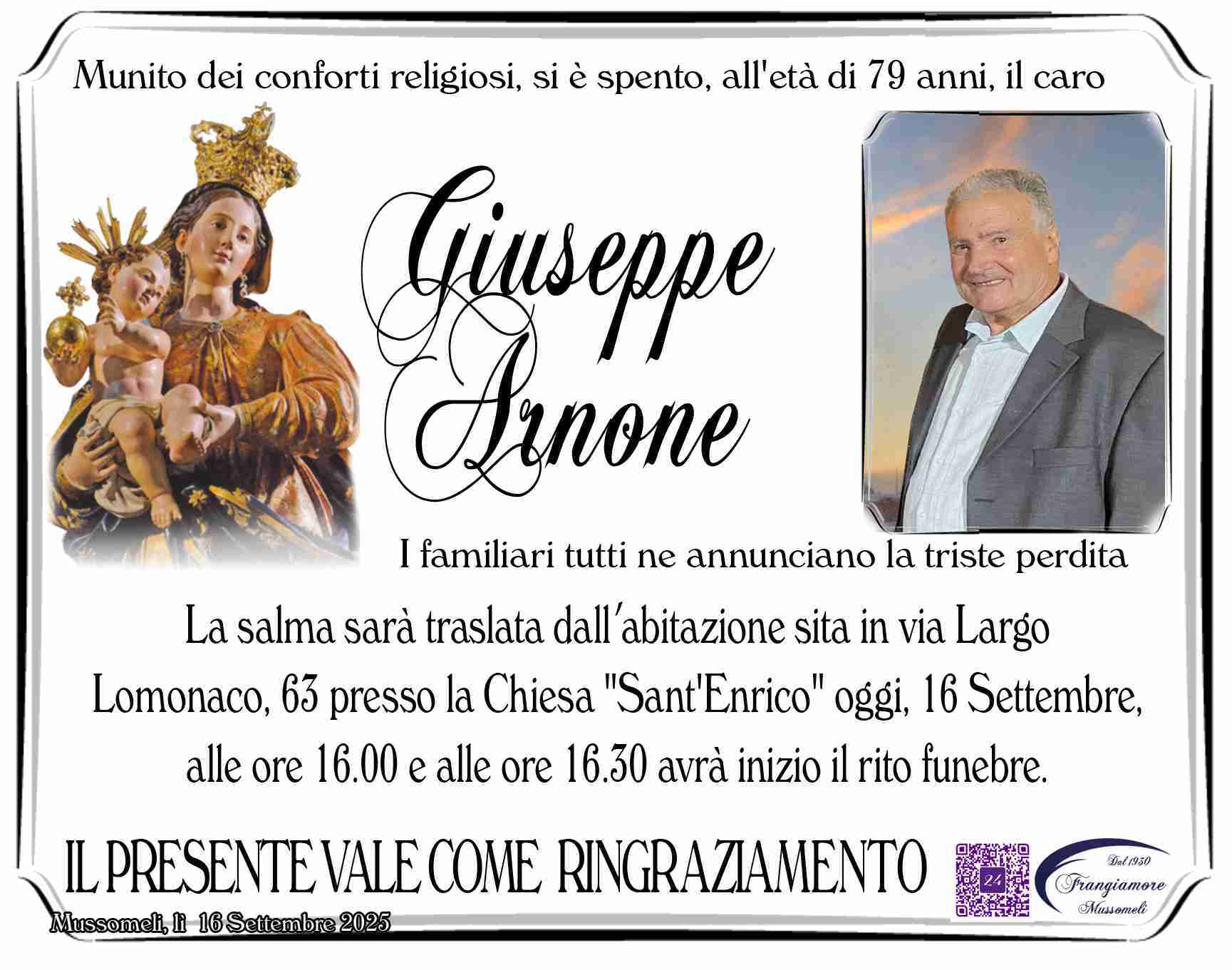 Funer24 - Giuseppe Arnone Mussomeli (CL)