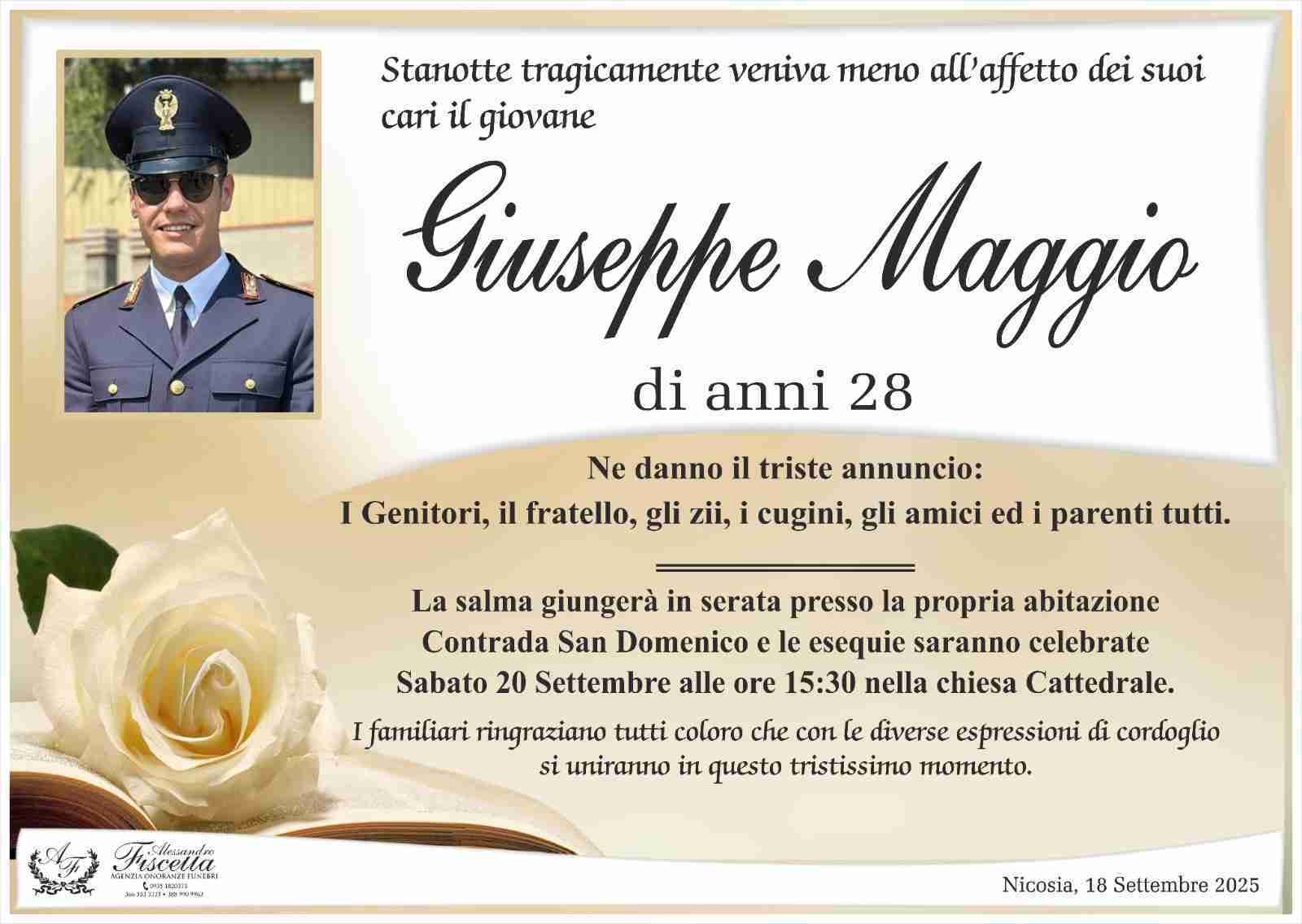 Funerali e annunci funebri a Nicosia | Giuseppe Maggio - Funer24