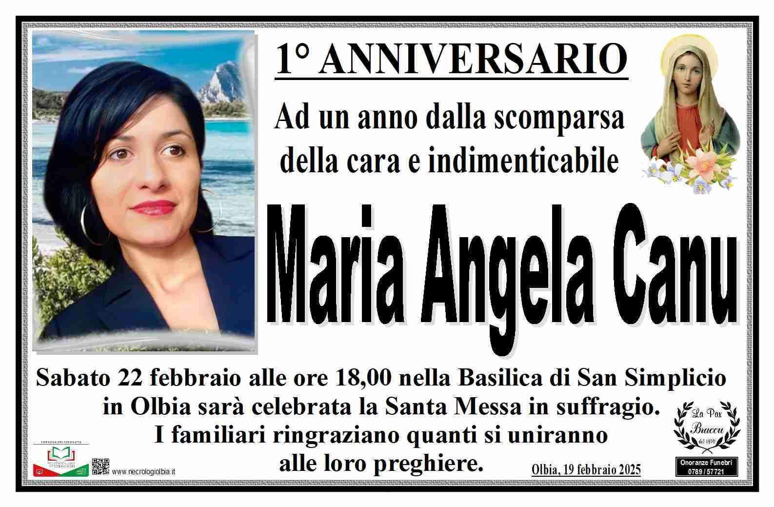 Funerali e annunci funebri a Olbia | Maria Angela Canu - Funer24