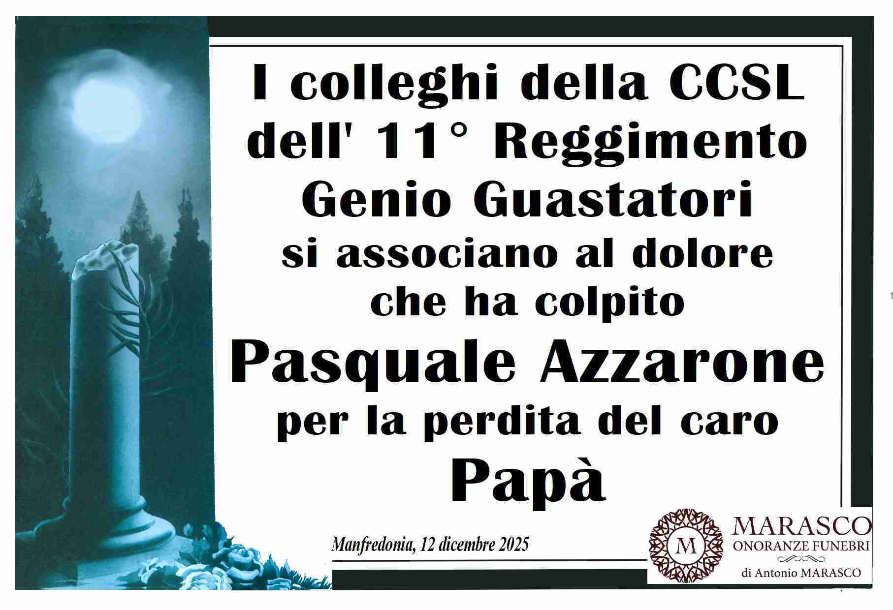 Funerali e annunci funebri a Manfredonia | Angelo Azzarone - Funer24