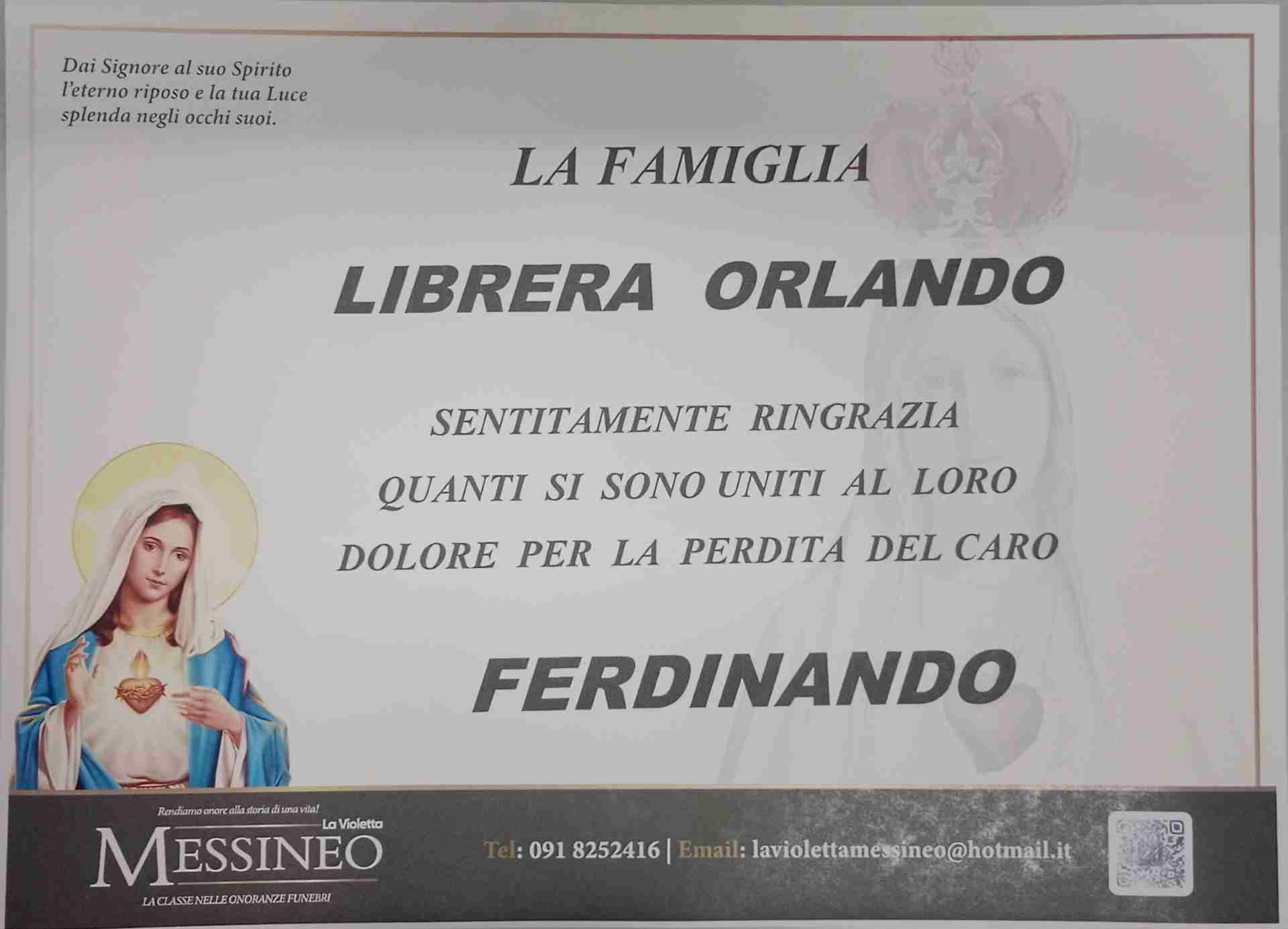 Funerali e annunci funebri a Lercara Friddi | Ferdinando Librera - Funer24