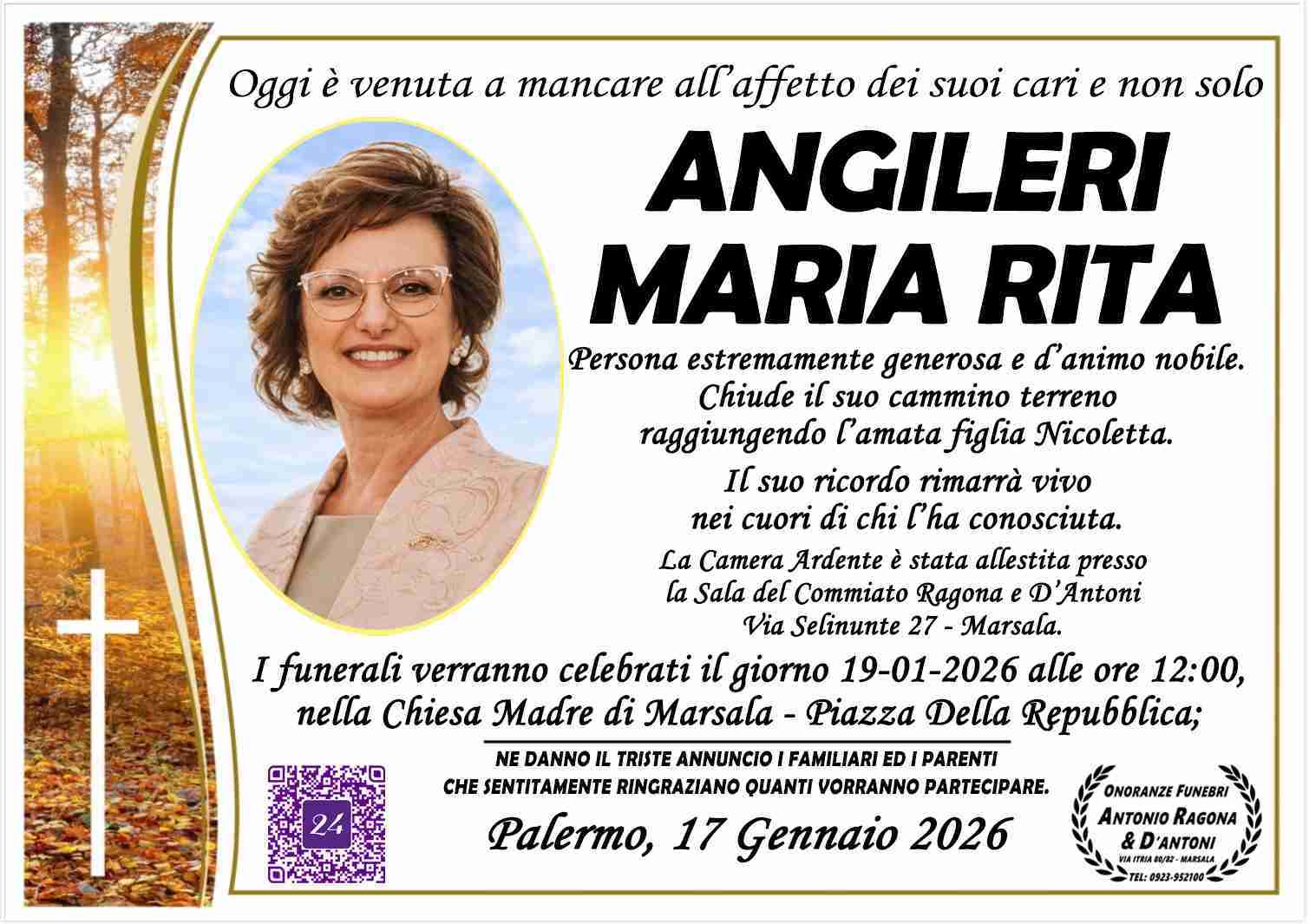 Funer24 - Maria Rita Angileri Marsala (TP)
