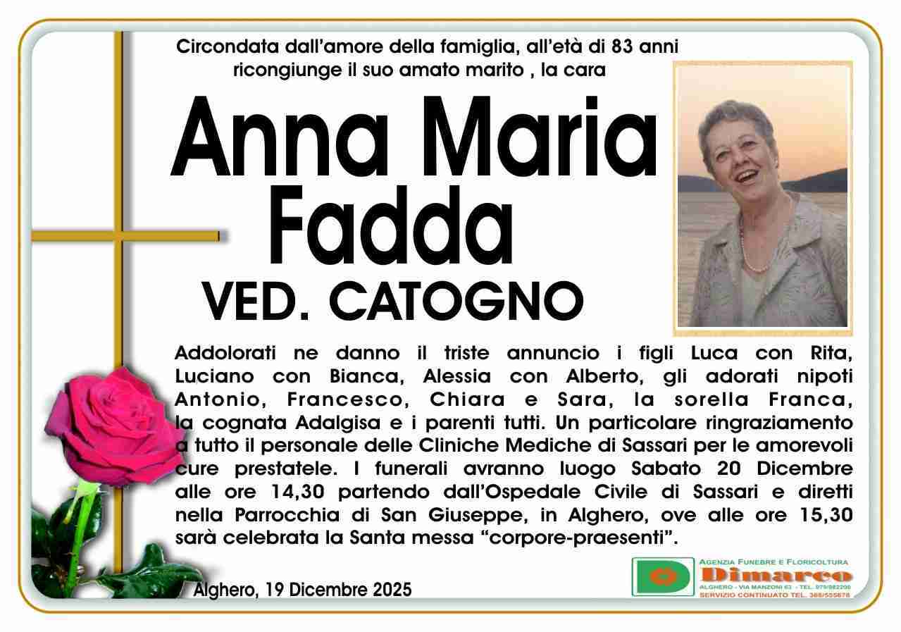 Funer24 - Anna Maria Fadda ved. Catogno Alghero (SS)