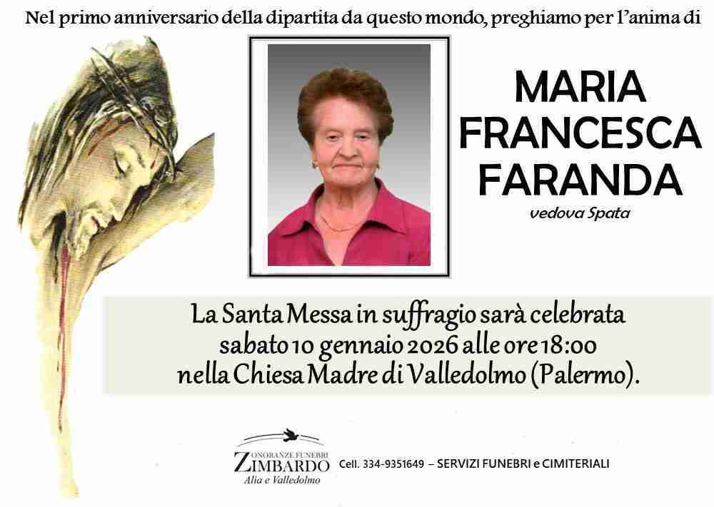 Funerali e annunci funebri a Valledolmo | Maria Francesca Faranda - Funer24