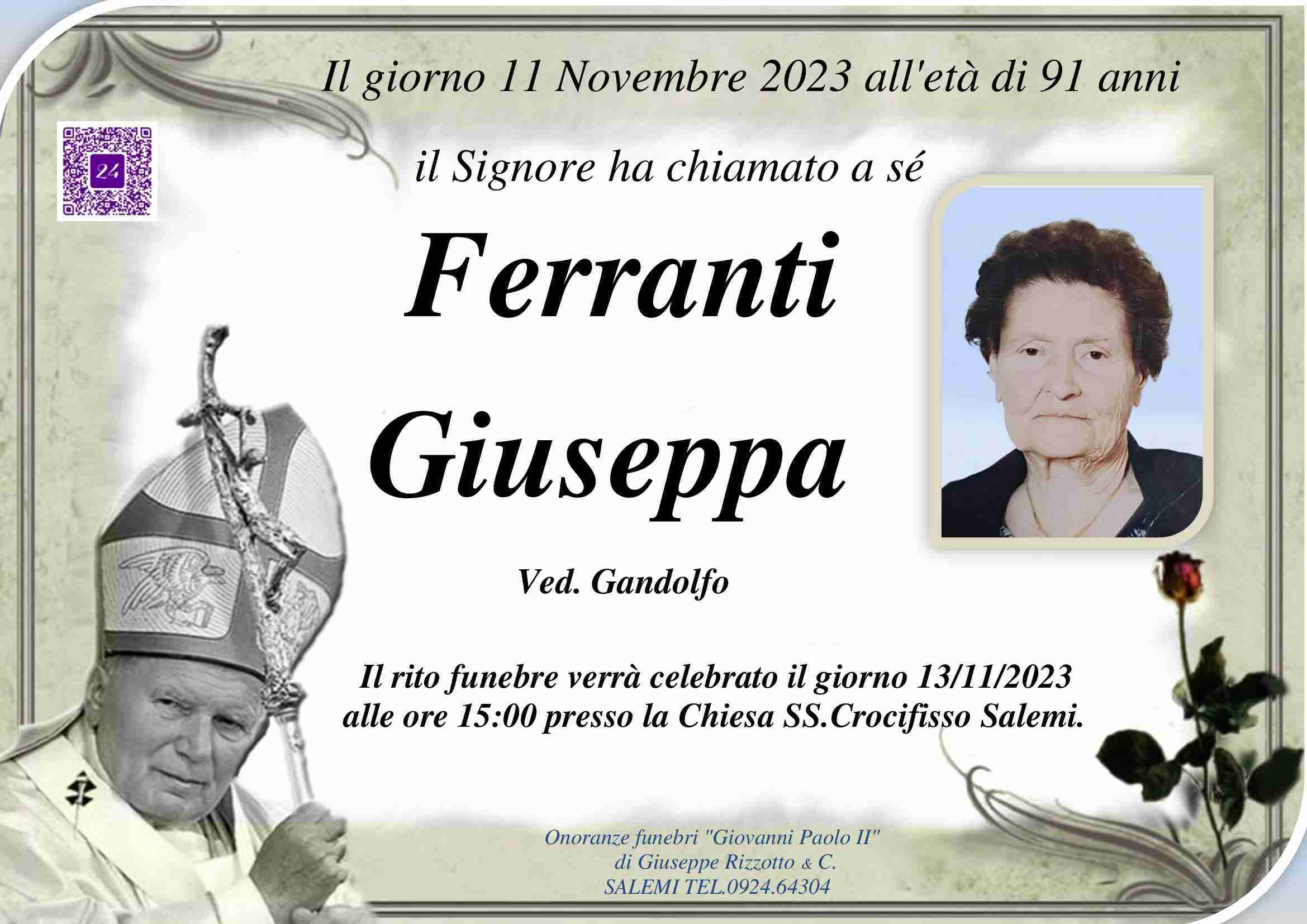 Funer24 - Giuseppa Ferranti Salemi (TP)