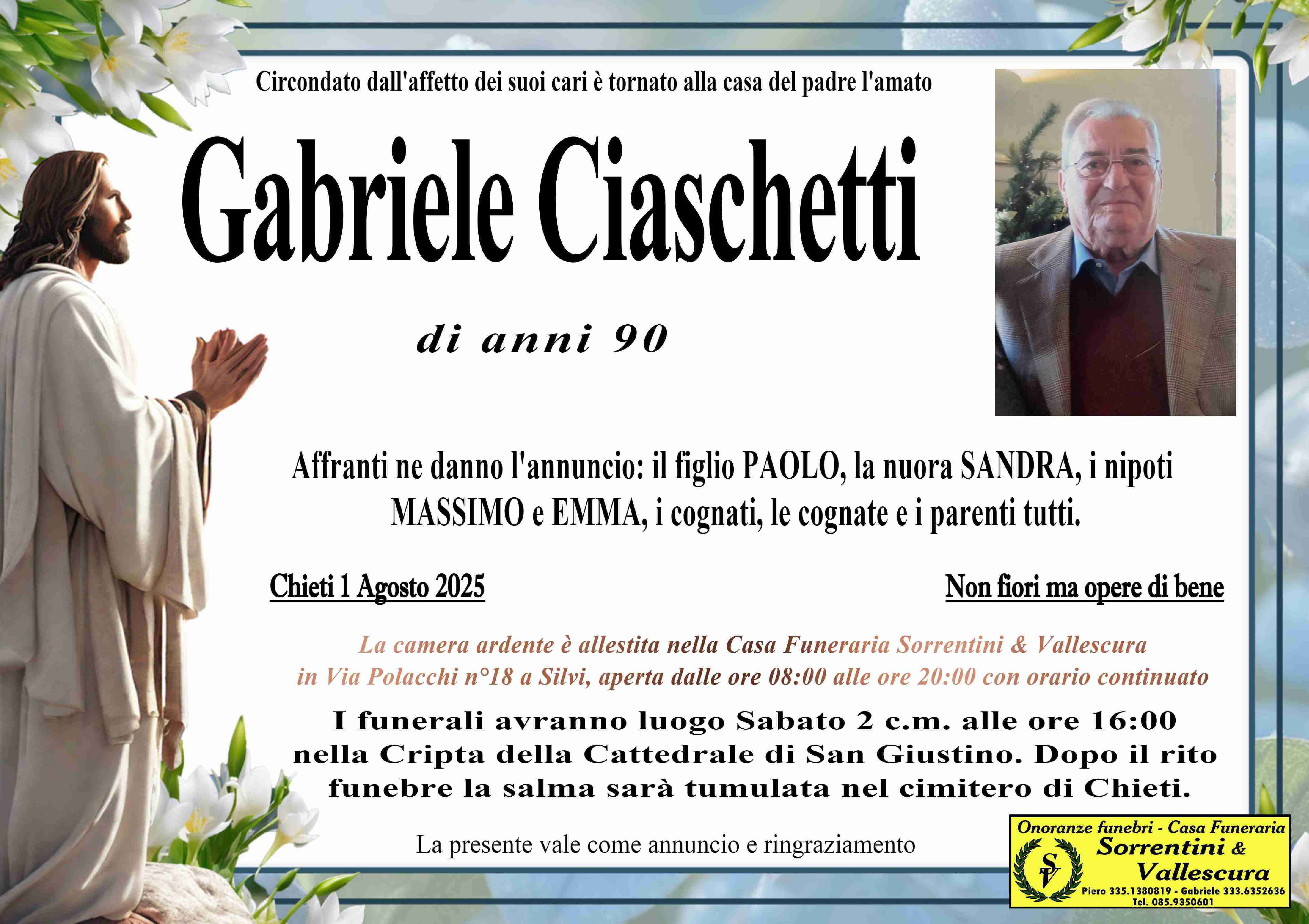 Necrologi e Manifesti Chieti | Funer24
