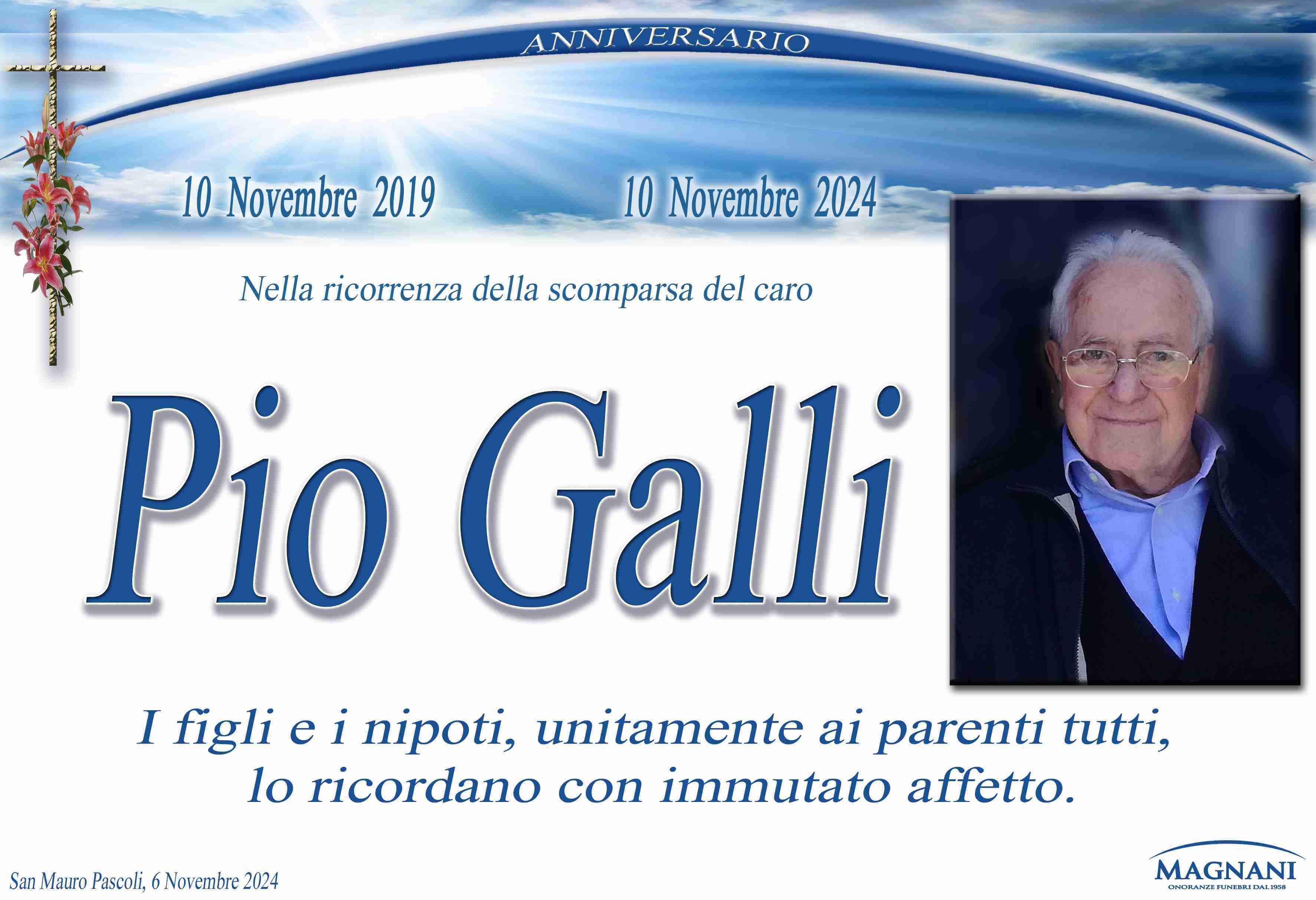Funerali e annunci funebri a San Mauro Pascoli | Pio Galli - Funer24