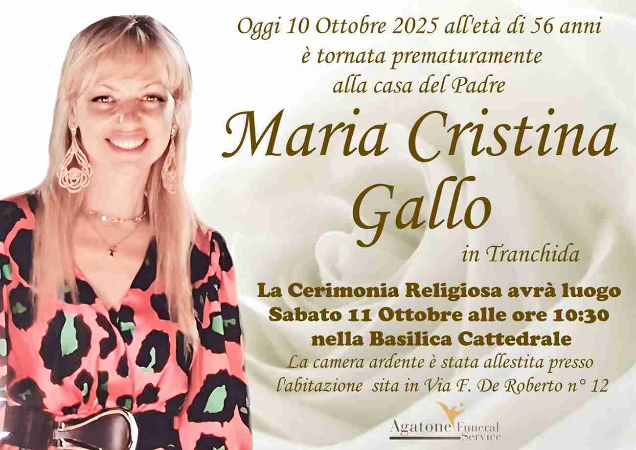 Funerali e annunci funebri a Mazara del Vallo | Maria Cristina Gallo ...