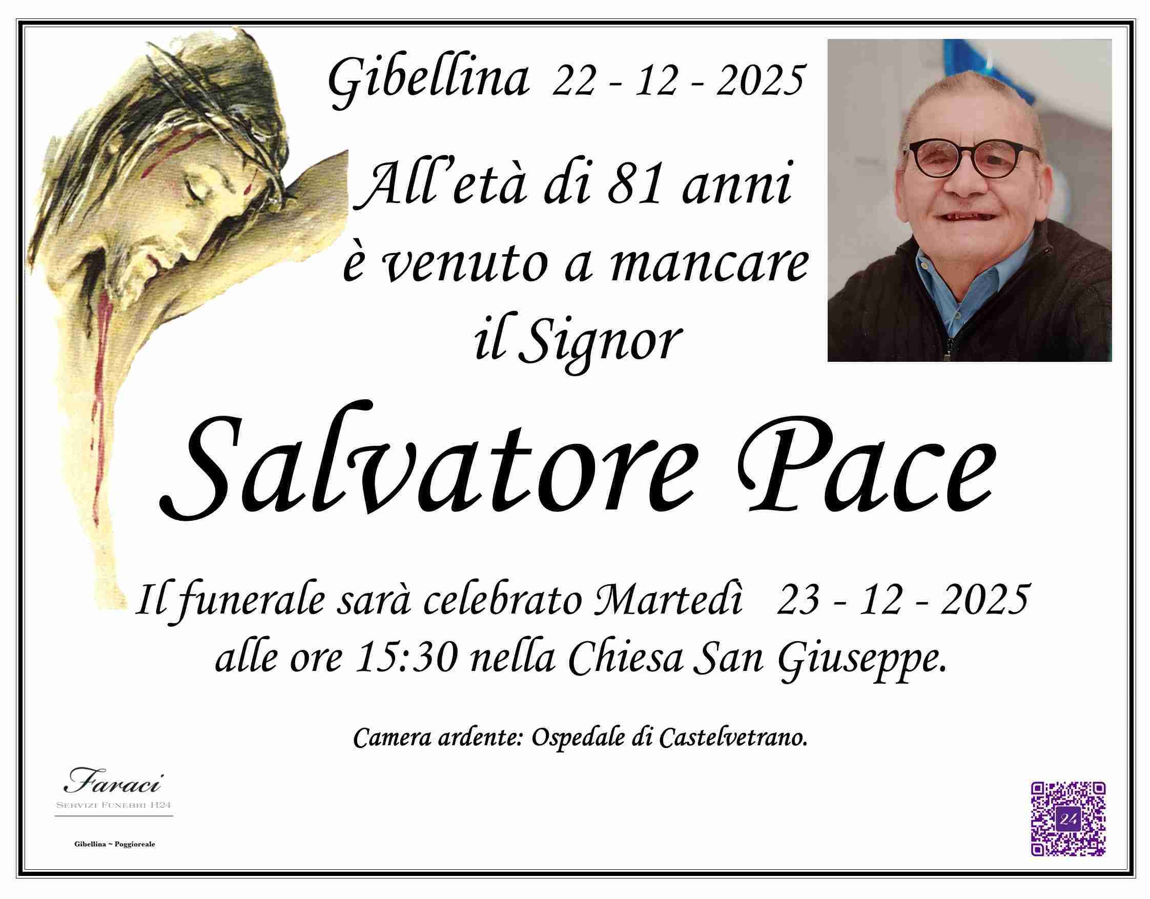 Funerali e annunci funebri a Gibellina | Salvatore Pace - Funer24