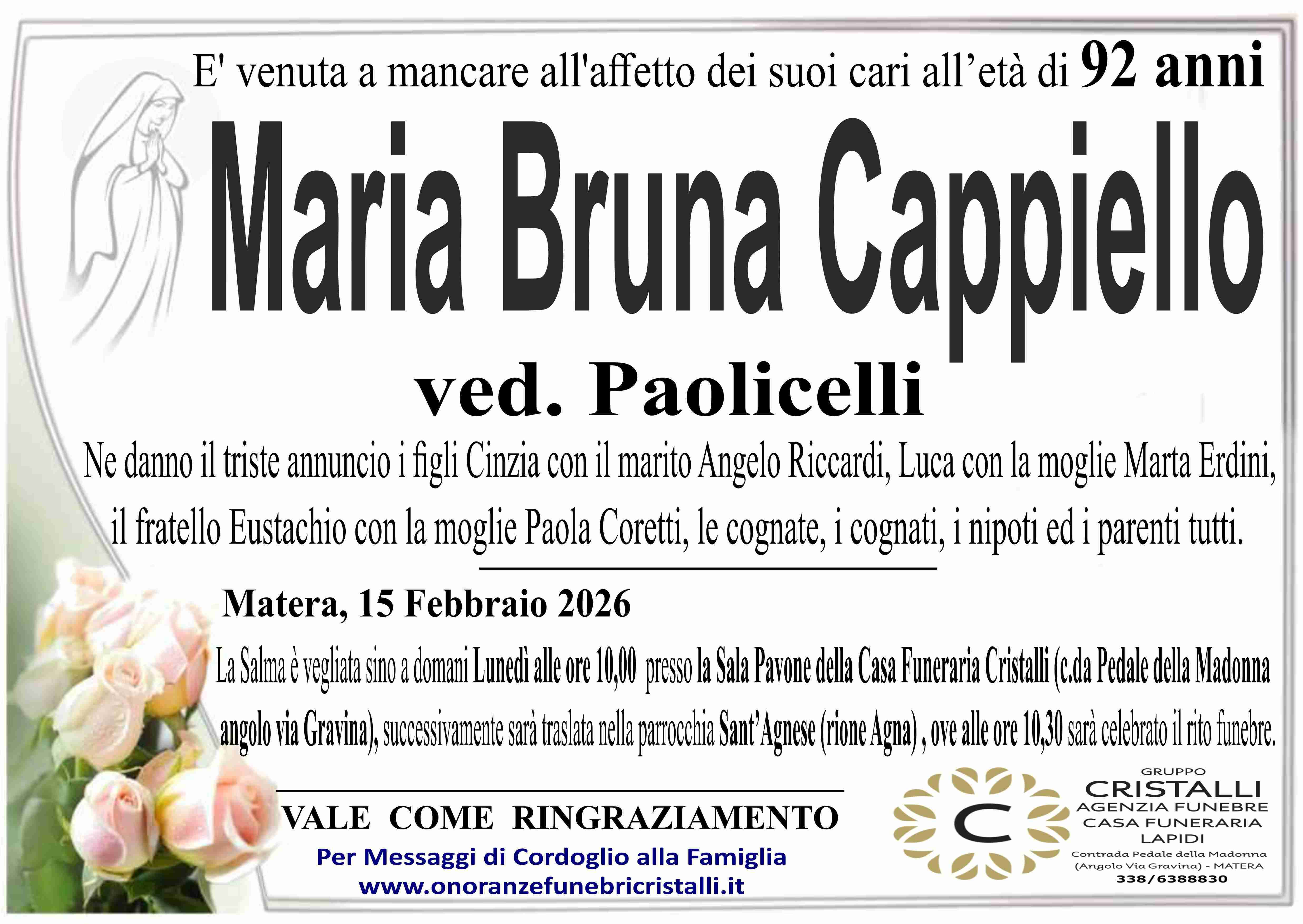 Funer24 - Maria Bruna Cappiello Matera (MT)