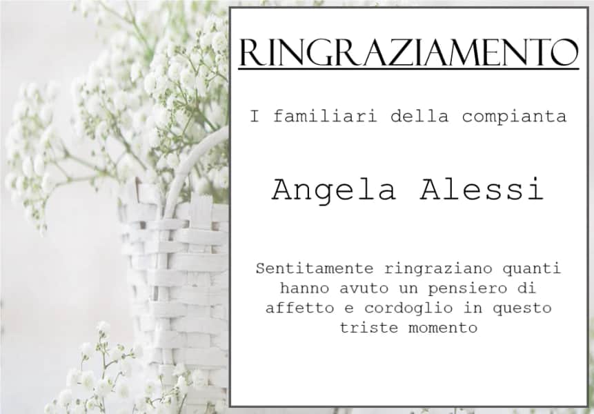 Funerali e annunci funebri a Mazara del Vallo | Angela Alessi - Funer24
