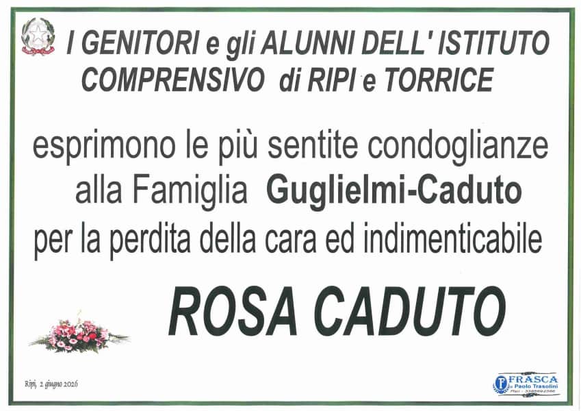 Funerali e annunci funebri a Ripi | Rosa Caduto - Funer24
