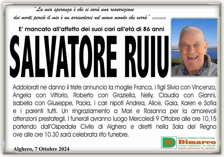 Funerali e annunci funebri a Alghero | Salvatore Ruiu - Funer24