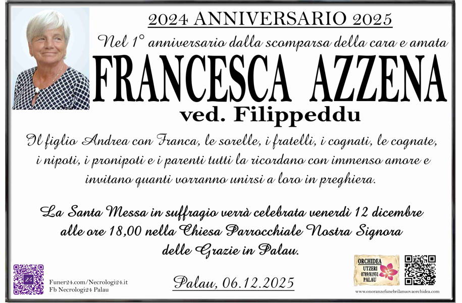 Funerali e annunci funebri a Palau | Francesca Azzena - Funer24