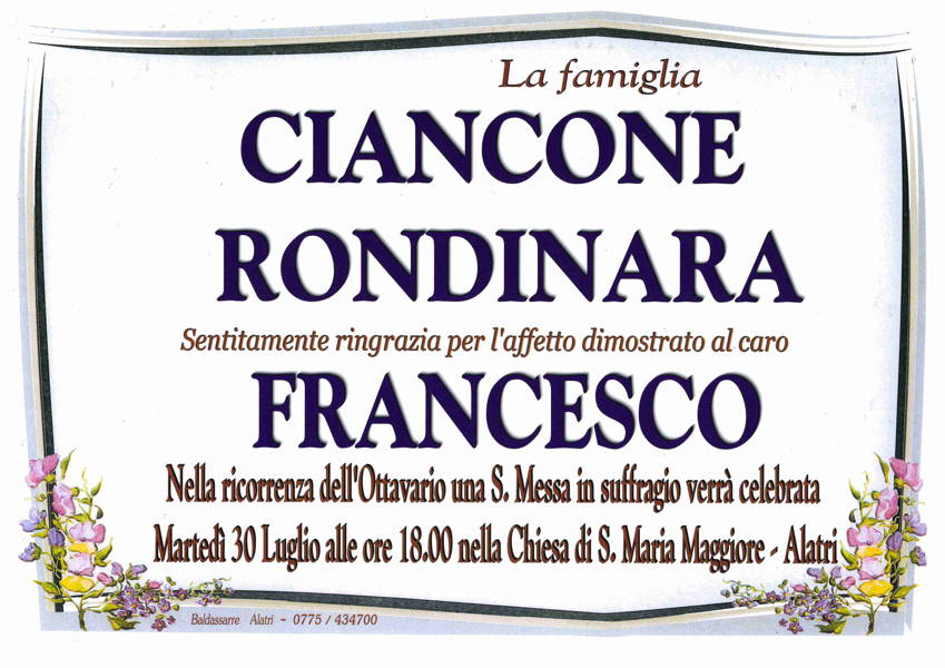 Funerali e annunci funebri a Alatri | Francesco Ciancone - Funer24