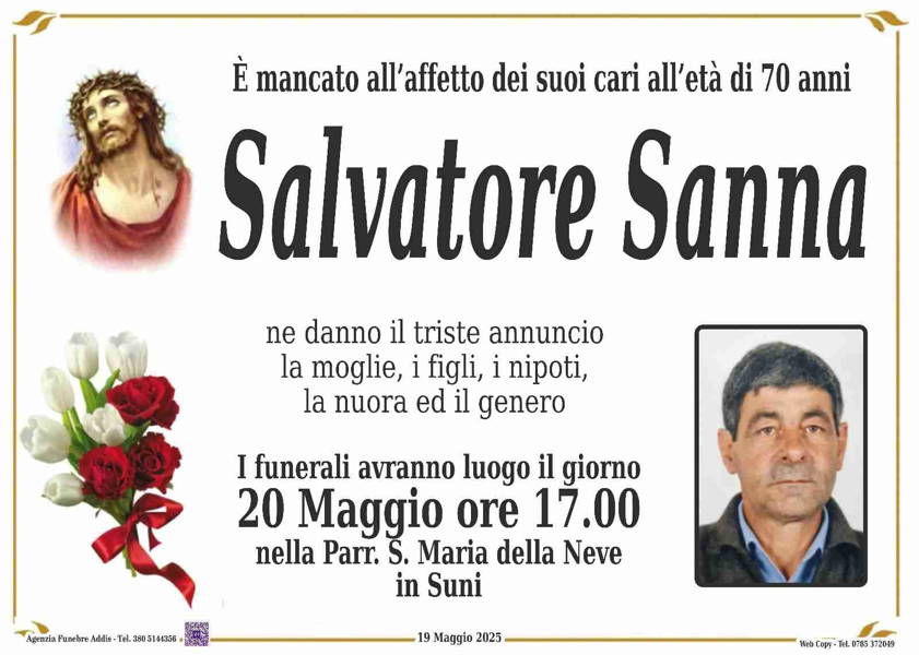 Funerali e annunci funebri a Suni | Salvatore Sanna - Funer24