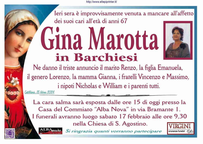 Funerali e annunci funebri a Castelfidardo | Gina Marotta - Funer24