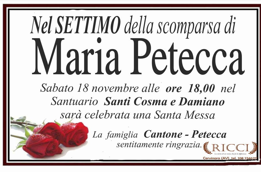 Funerali e annunci funebri a Cervinara | Maria Petecca - Funer24