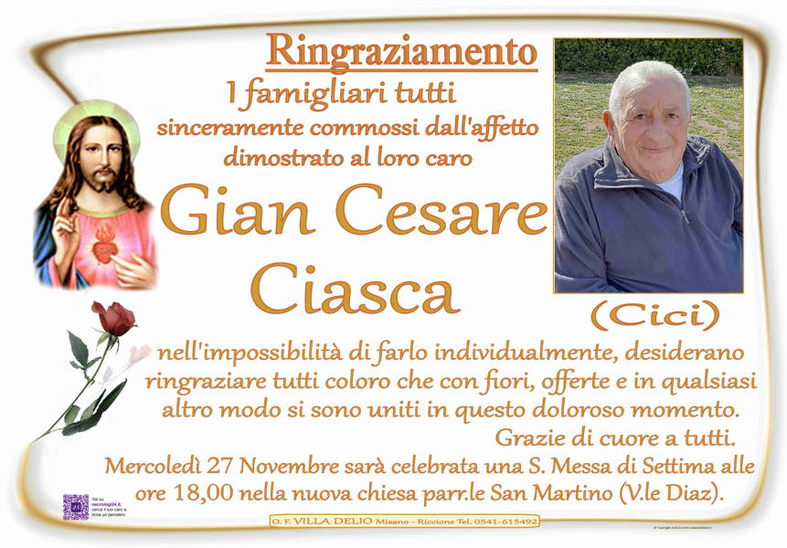 Funerali e annunci funebri a Riccione | Gian Cesare Ciasca - Funer24