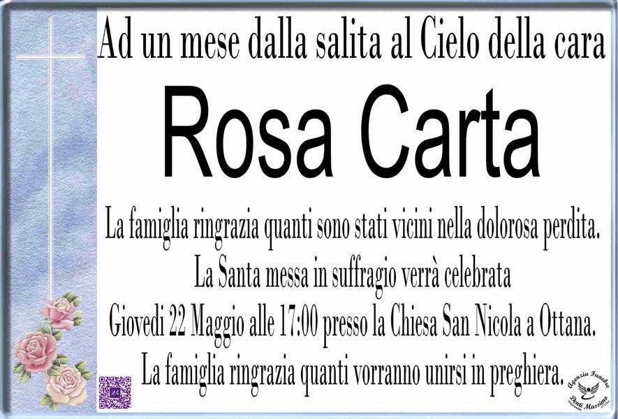 Funerali e annunci funebri a Ottana | Rosa Angela Carta - Funer24