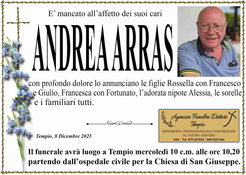 Funerali e annunci funebri a Tempio Pausania | Andrea Arras - Funer24