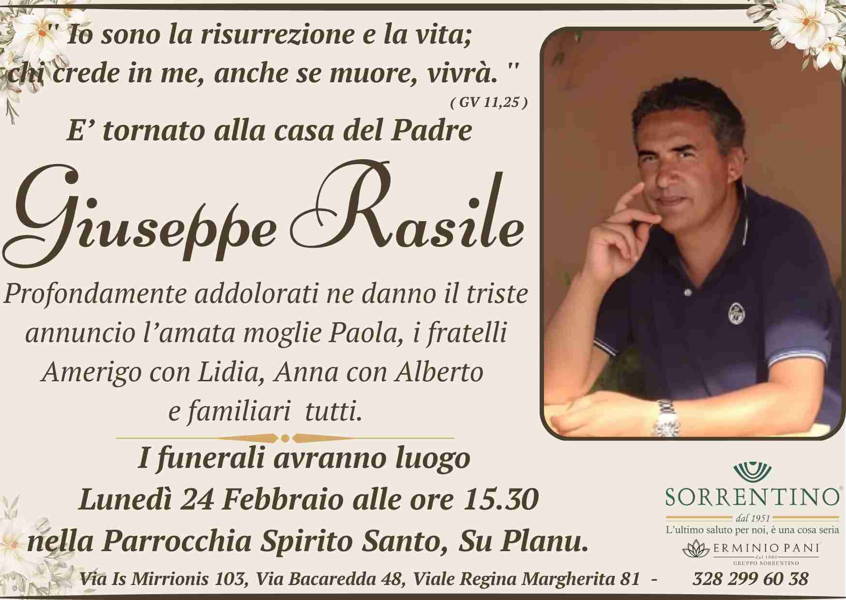 Funerali e annunci funebri a Selargius | Rasile Giuseppe - Funer24
