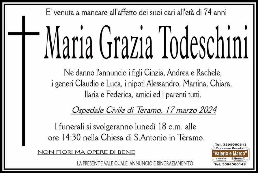 Funerali e annunci funebri a Teramo | Maria Grazia Todeschini - Funer24