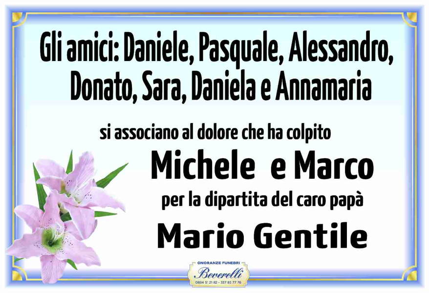 Funerali e annunci funebri a Manfredonia | Mario Gentile - Funer24