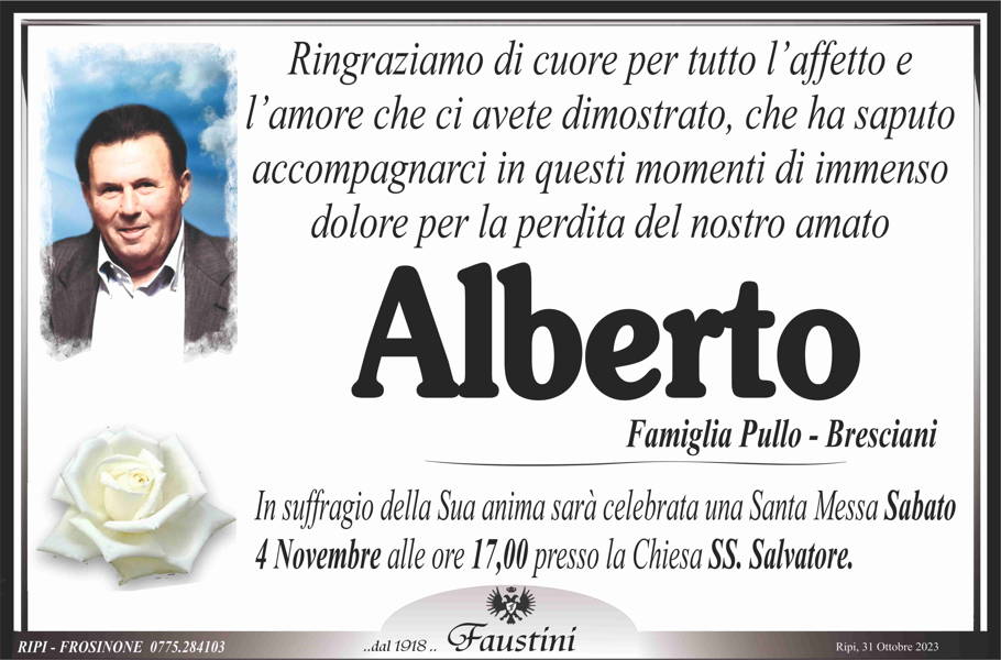 Funerali e annunci funebri a Ripi | Alberto Pullo - Funer24