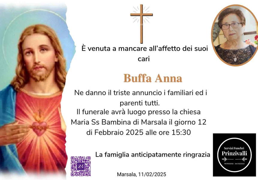 Funerali e annunci funebri a Marsala | Anna Buffa - Funer24