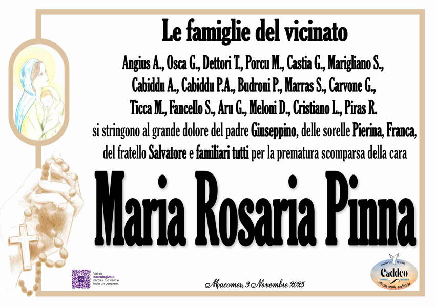 Funerali e annunci funebri a | Maria Rosaria Pinna - Funer24