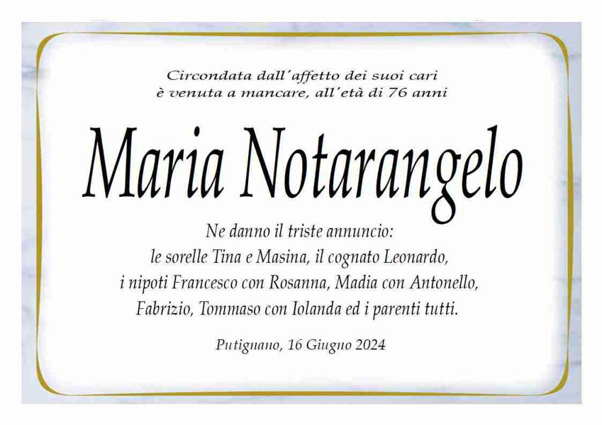 Funerali e annunci funebri a Putignano | Maria Immacolata Notarangelo ...