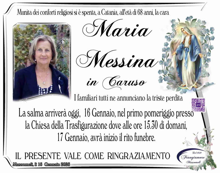 Funerali e annunci funebri a Mussomeli | Maria Messina - Funer24