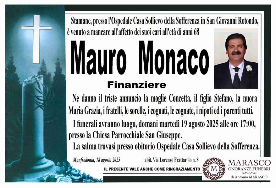 Funerali e annunci funebri a Manfredonia | Mauro Monaco - Funer24