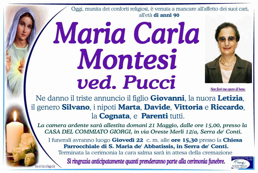 Funerali e annunci funebri a Serra de' Conti | Maria Carla Montesi ...