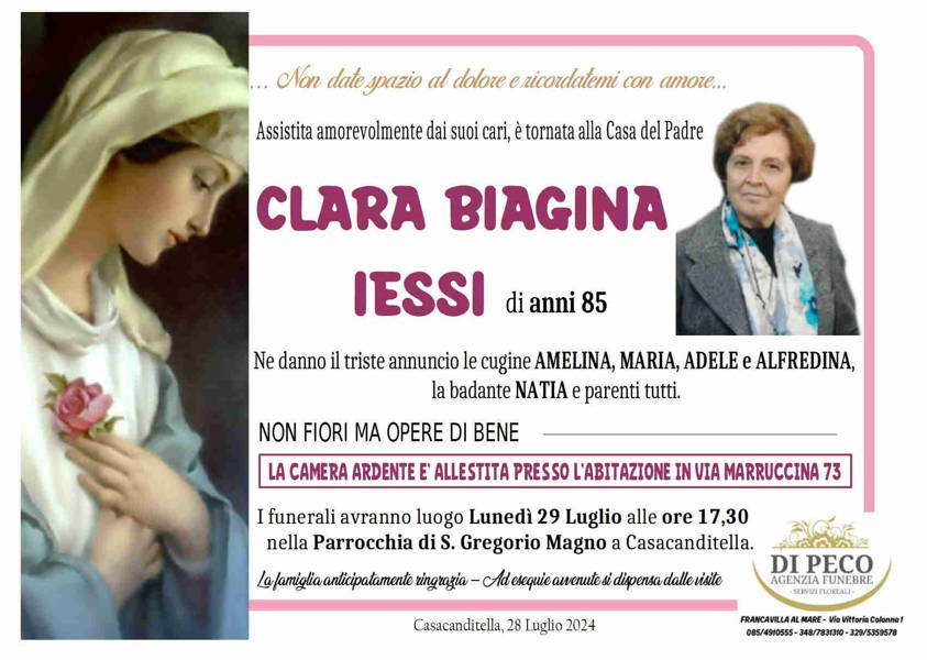 Funerali e annunci funebri a Casacanditella | Clara Biagina Iessi - Funer24