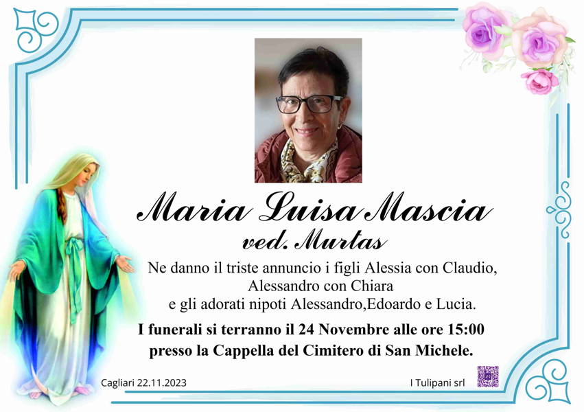 Funerali e annunci funebri a Cagliari | Maria Luisa Mascia - Funer24